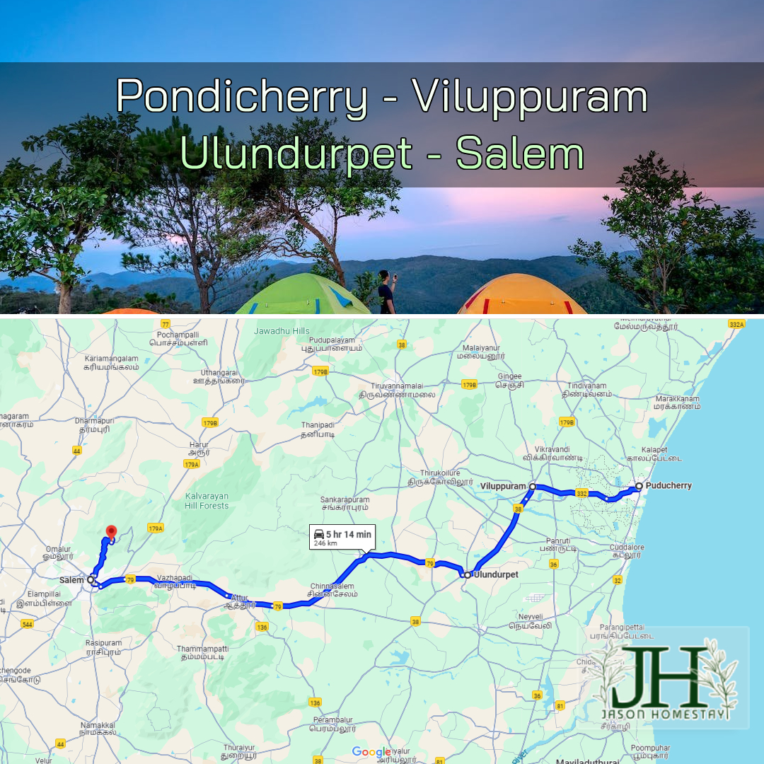 Pondicherry to Yercaud Travel Guide by Road - Jason Homestay